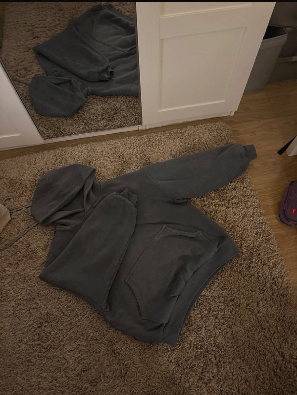 Other “Iron Gray” 1000GSM Velour Garments Hoodie | Grailed