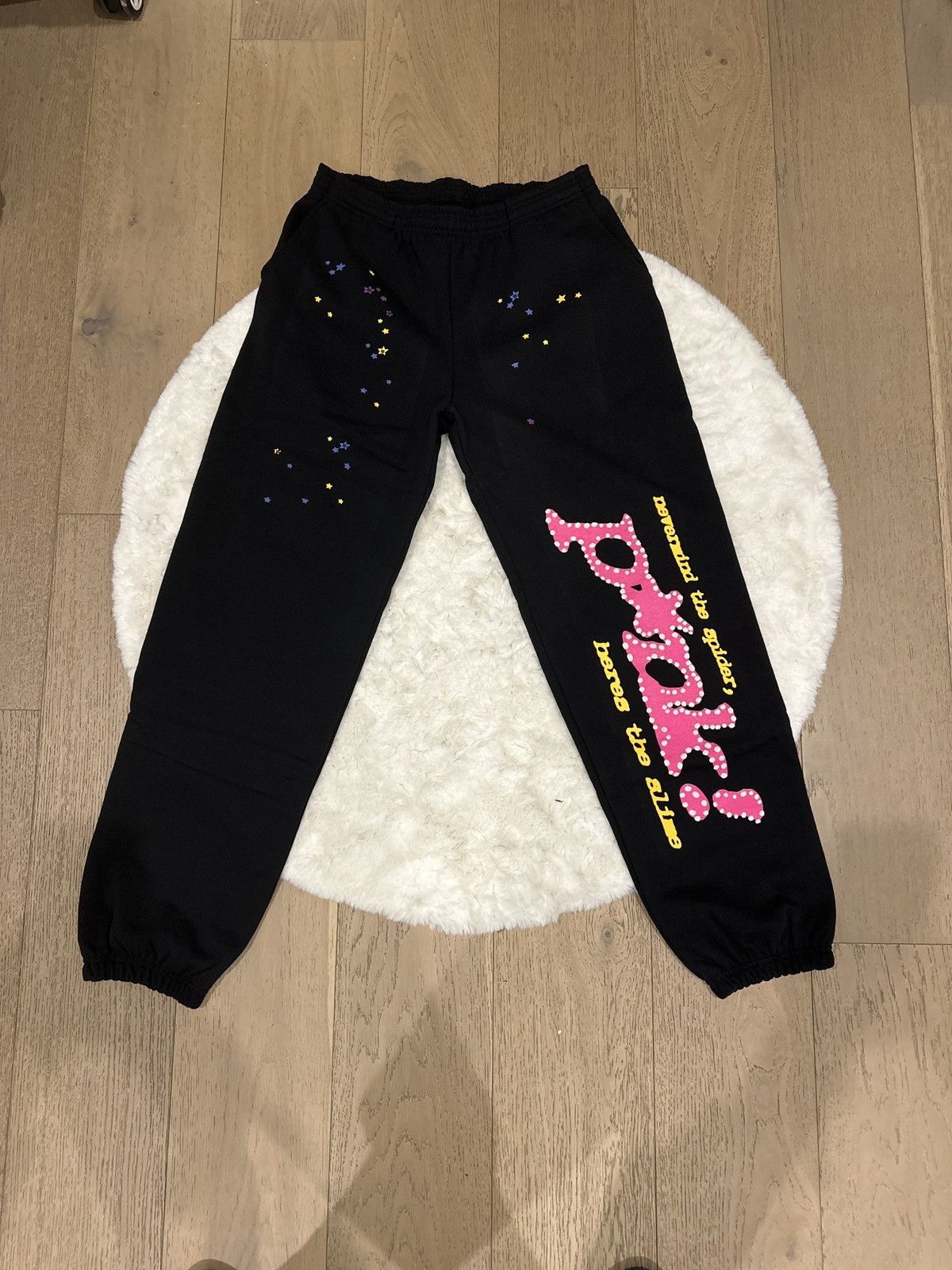 Spider Worldwide Sp5der Pants Black P*nk | Grailed