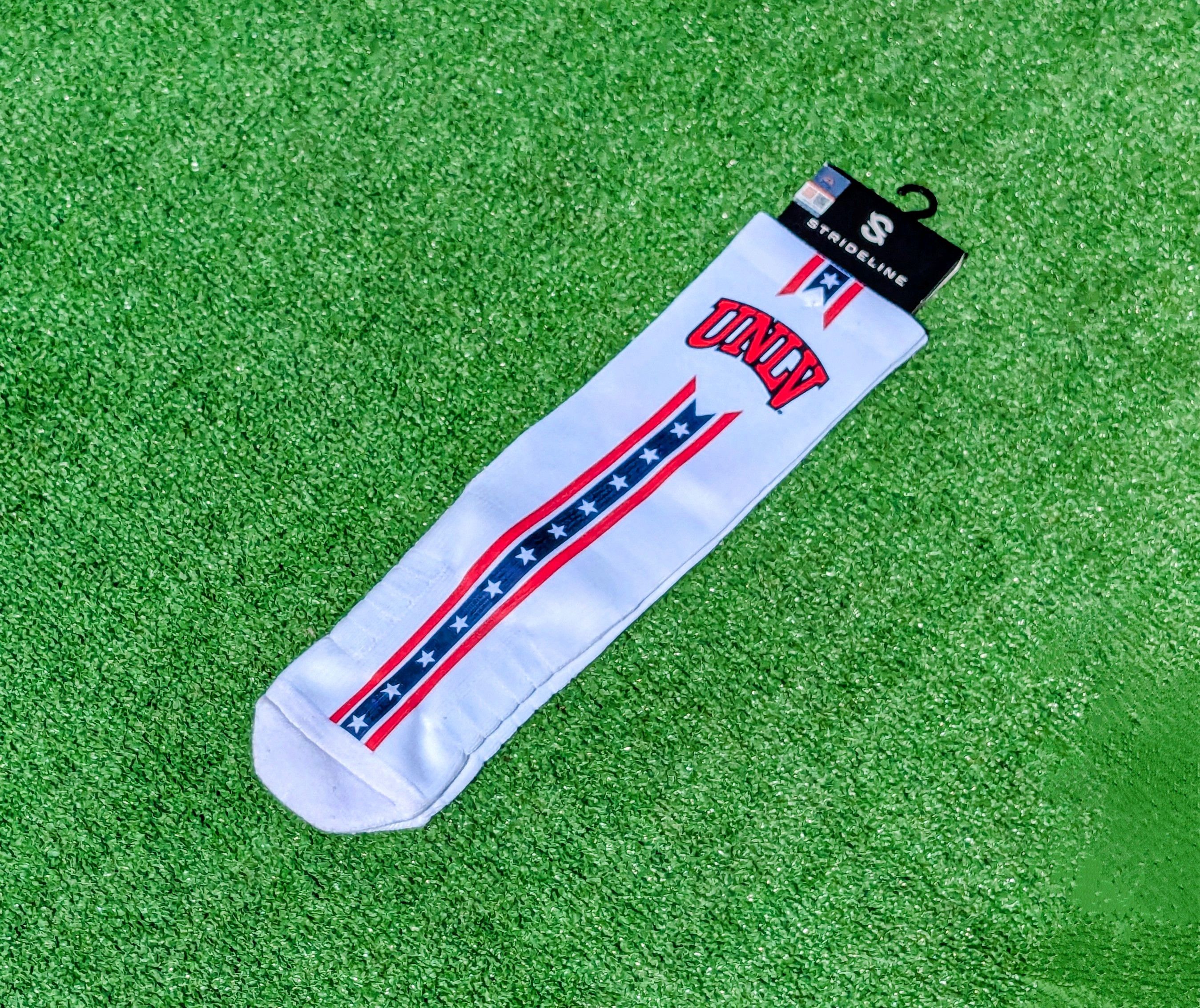 Designer UNLV Stars&Stripes Evel Knievel Flag Strideline Crew Socks | Grailed
