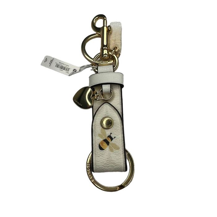 Coach Coach Trigger Snap Bag Charm In Signature Canvas With Bee | Grailed