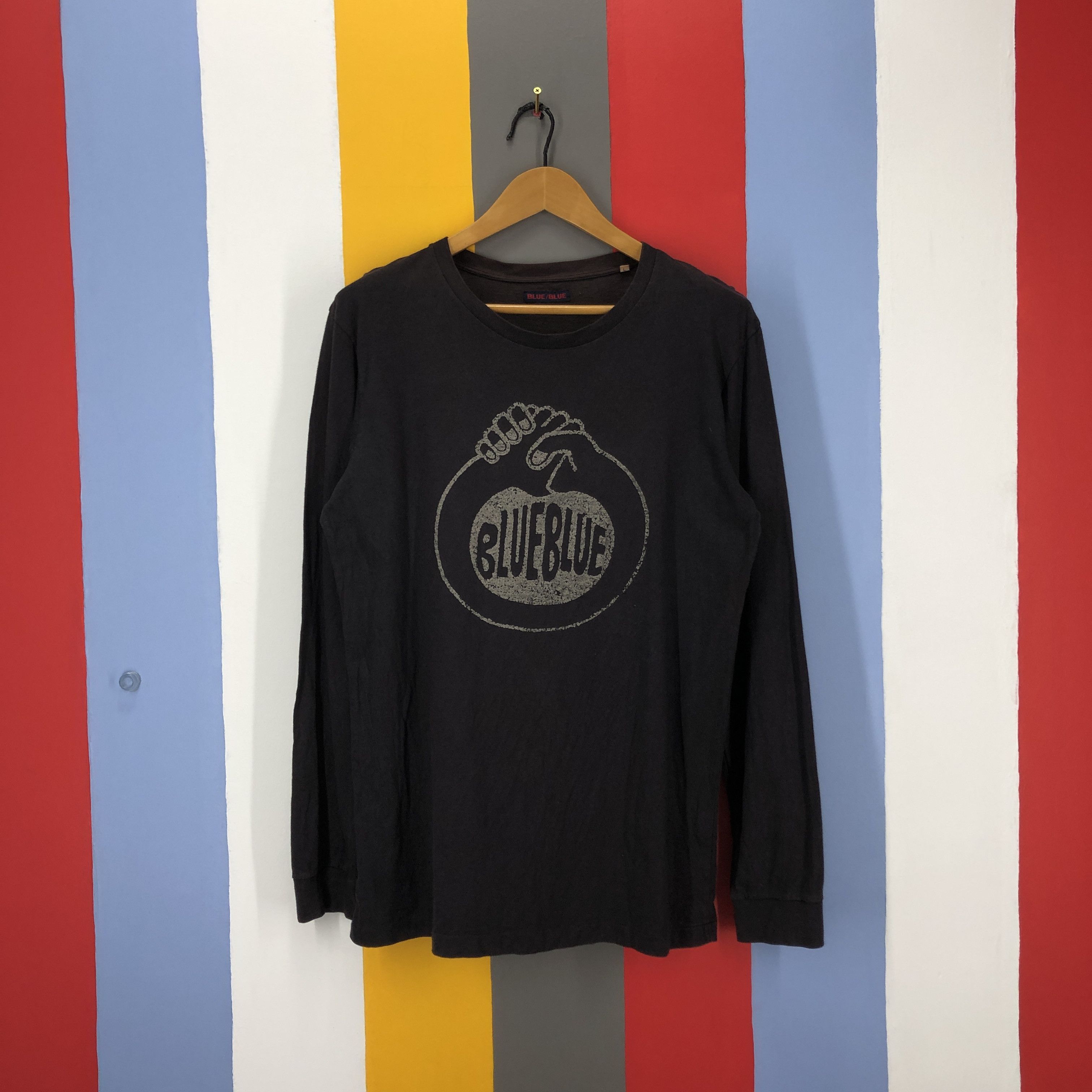 Blue Blue Japan × Japanese Brand BLUE/BLUE Long Sleeve T Shirt #0911/AH ...