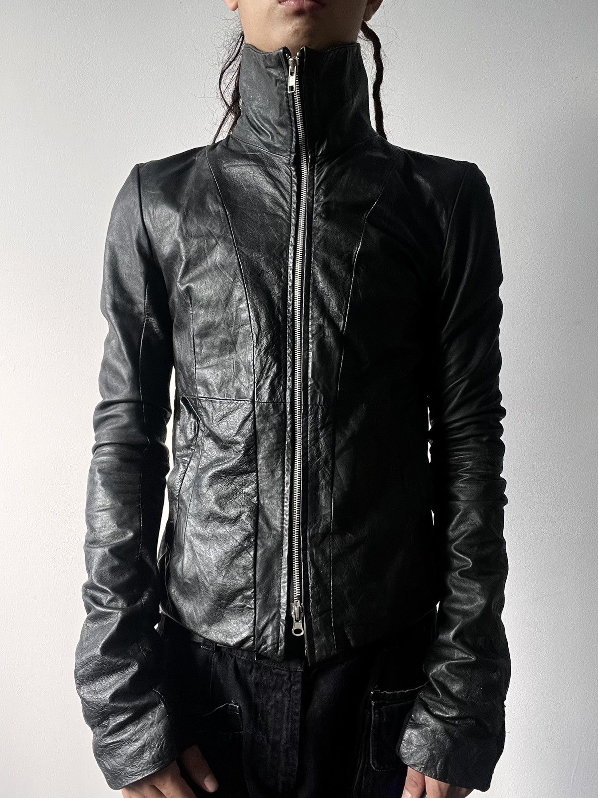 Ekam Ekam Avant-Garde Leather Jacket | Grailed
