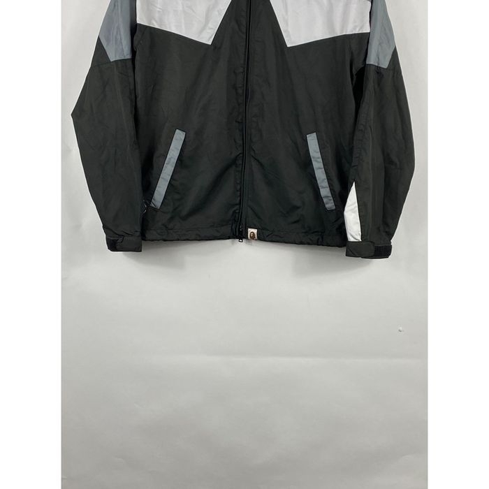 Bape A Bathing Ape Mesh Lined Full Zip Windbreaker Jacket Black/G | Grailed