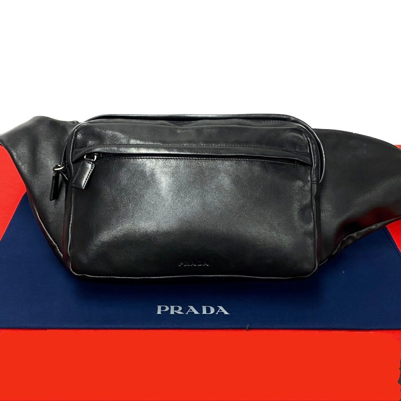 Prada Prada Body Bag Black Leather | Grailed