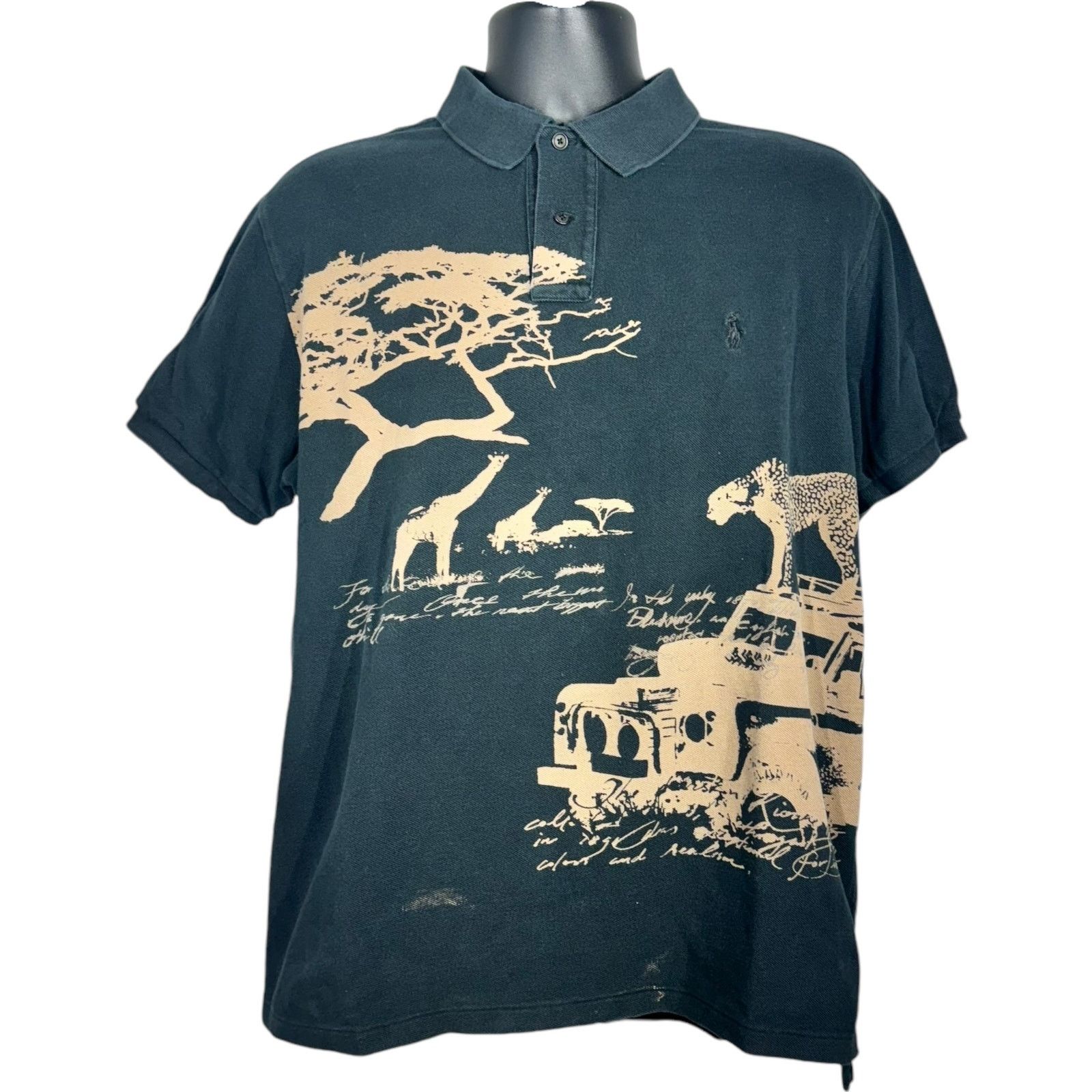 Polo Ralph Lauren Vintage Polo Ralph Lauren Short Sleeve Safari Print ...
