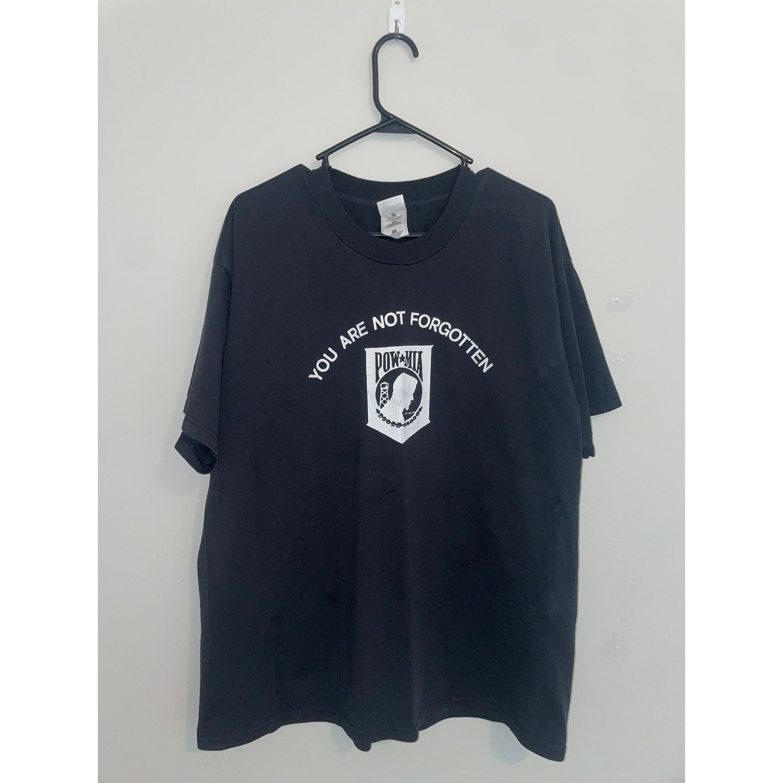 Vintage 90s Pow Mia Our Eagle Flies In Chains Soldier Shirt XL 1990s ...
