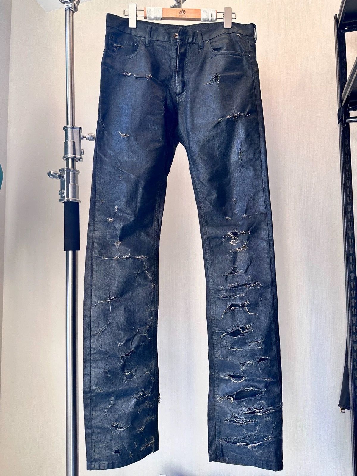 Dior × Hedi Slimane Dior Homme by Hedi Slimane SS04 Strip Denim | Grailed