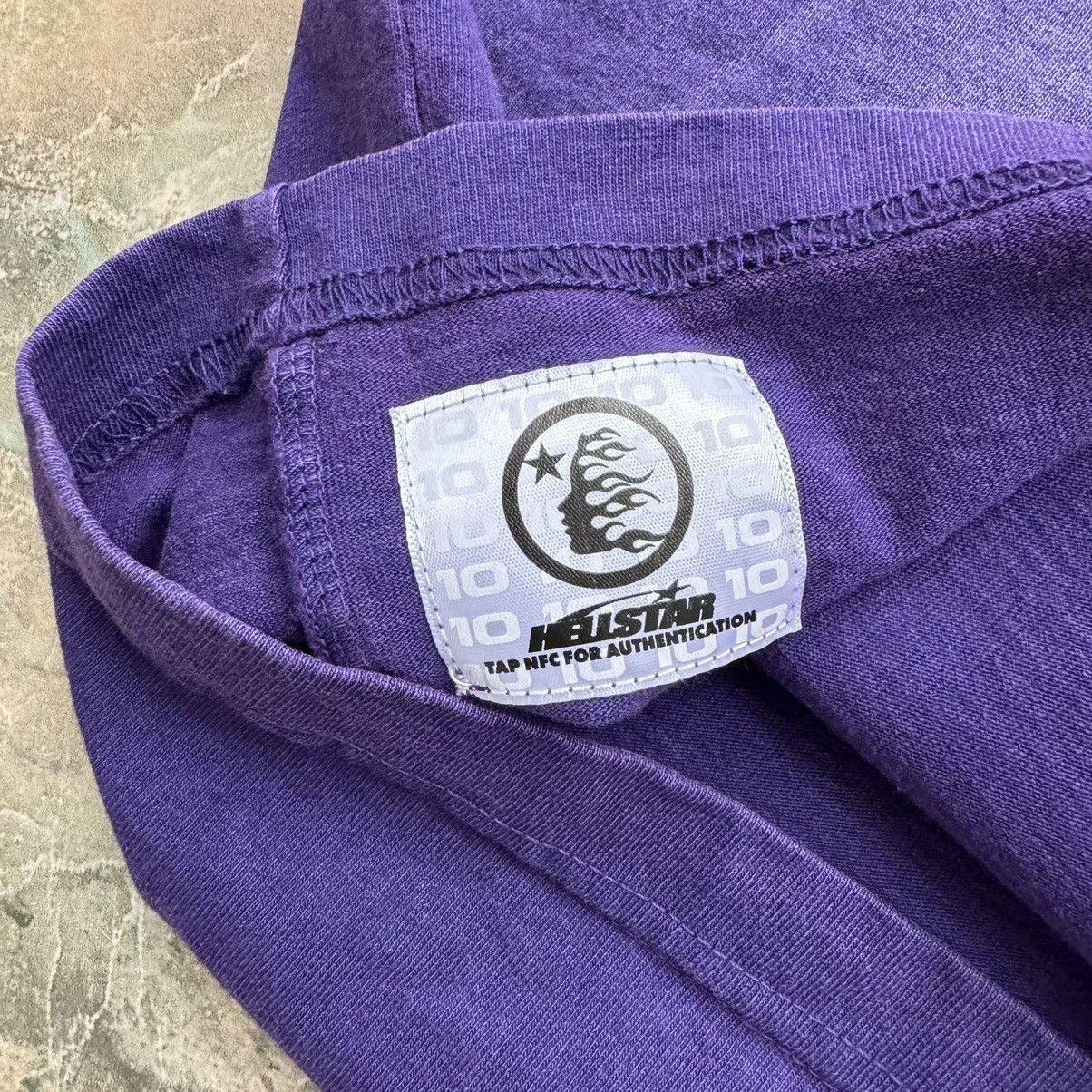 Streetwear Hellstar goggles purple t shirt | Grailed