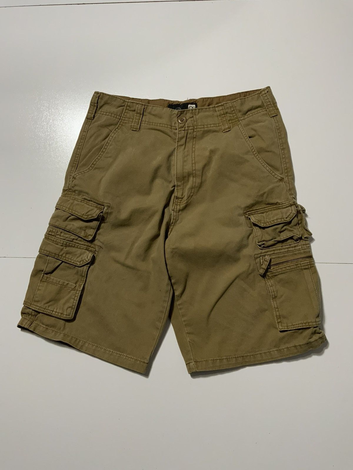 Vintage Ocean Pacific OP Vintage Y2K Khaki Cargo Utility Shorts | Grailed