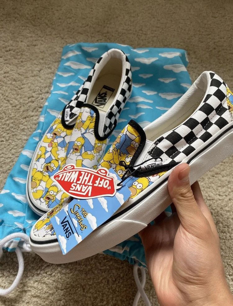 The Simpsons × Vans Vans x simpsons slip ons | Grailed