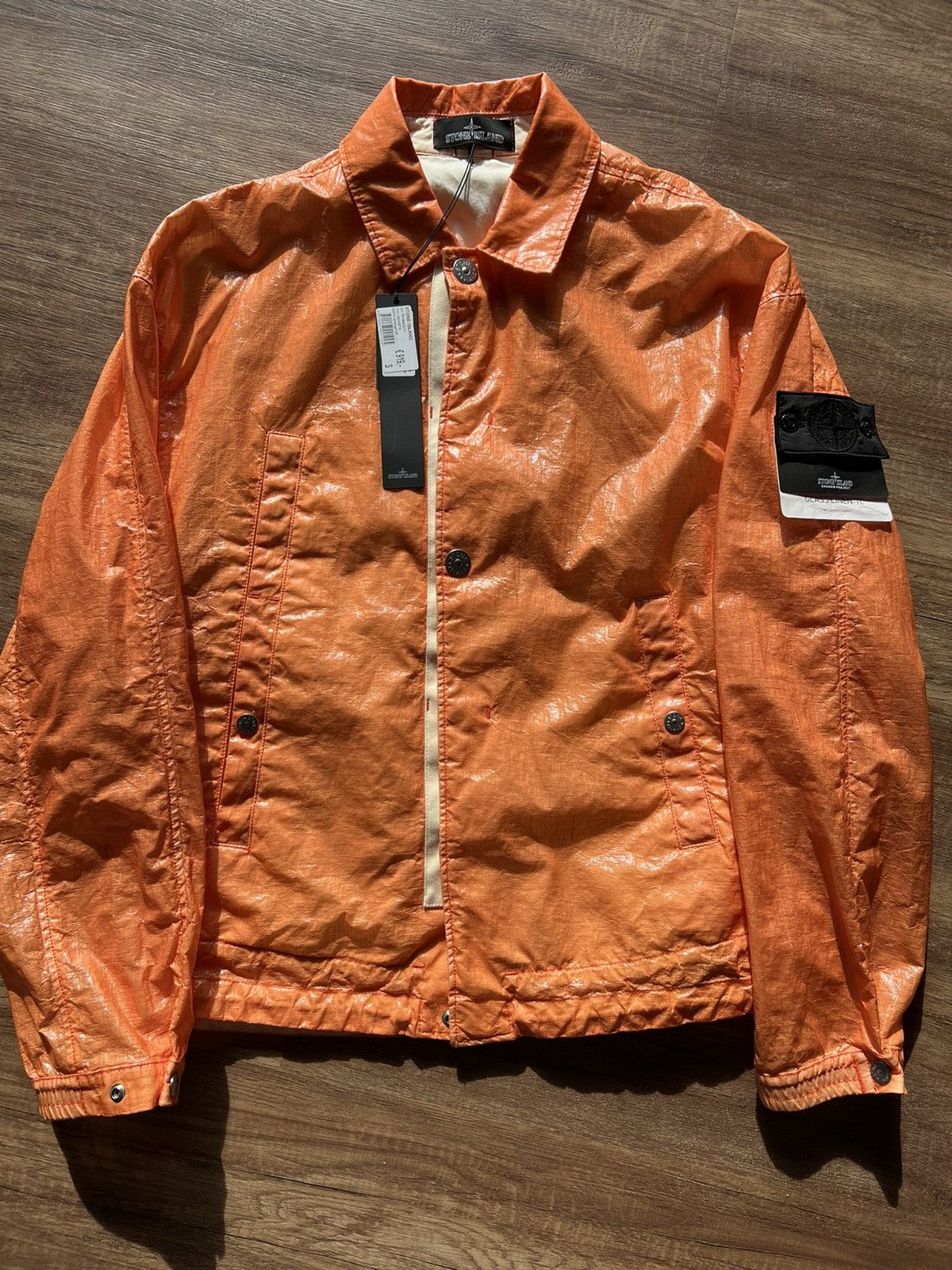 Stone Island Stone Island Shadow Project 40211 Glass Linen-TC Jacket ...