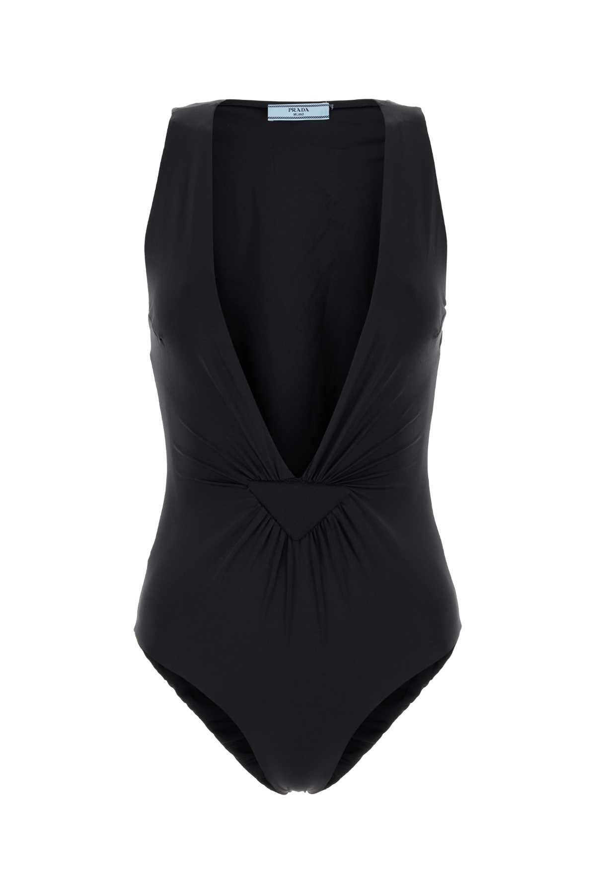 Prada Black Stretch Nylon Swimsuit | Grailed