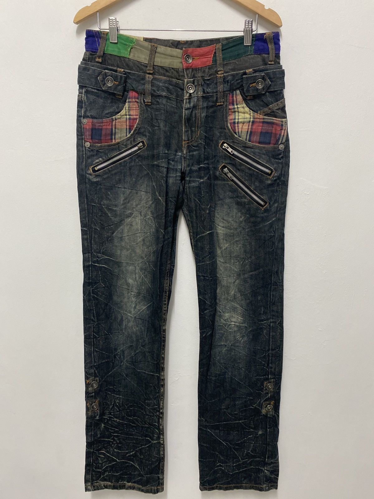 Vintage 🔥 VTG 🔥 Artful Dodger Skull Sukajan Faded Denim Jeans | Grailed