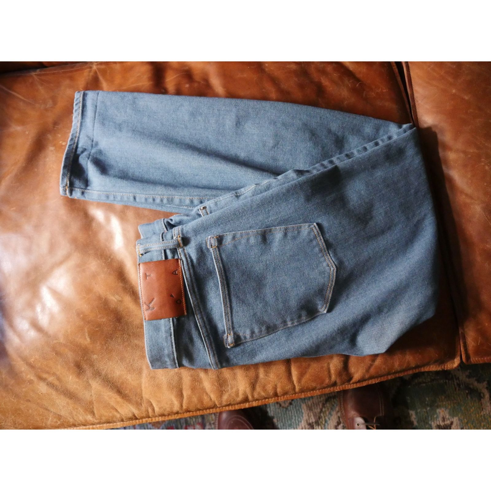 Hiroshi Kato Hiroshi Kato Pen Slim 34 x 32 Old Blue Raw | Grailed