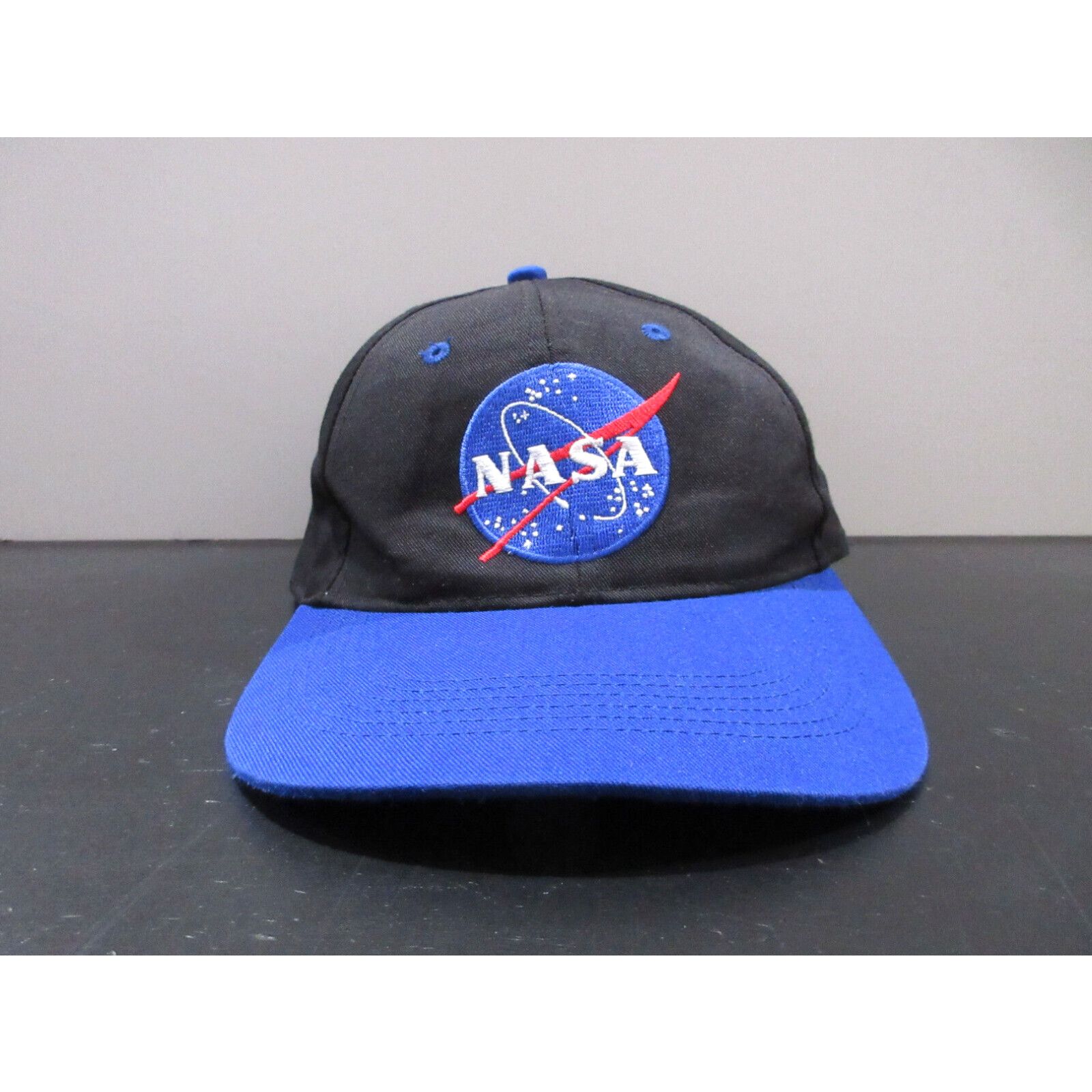 Nasa VINTAGE Nasa Hat Cap Snap Back Black Space Astronaut Kennedy Space ...