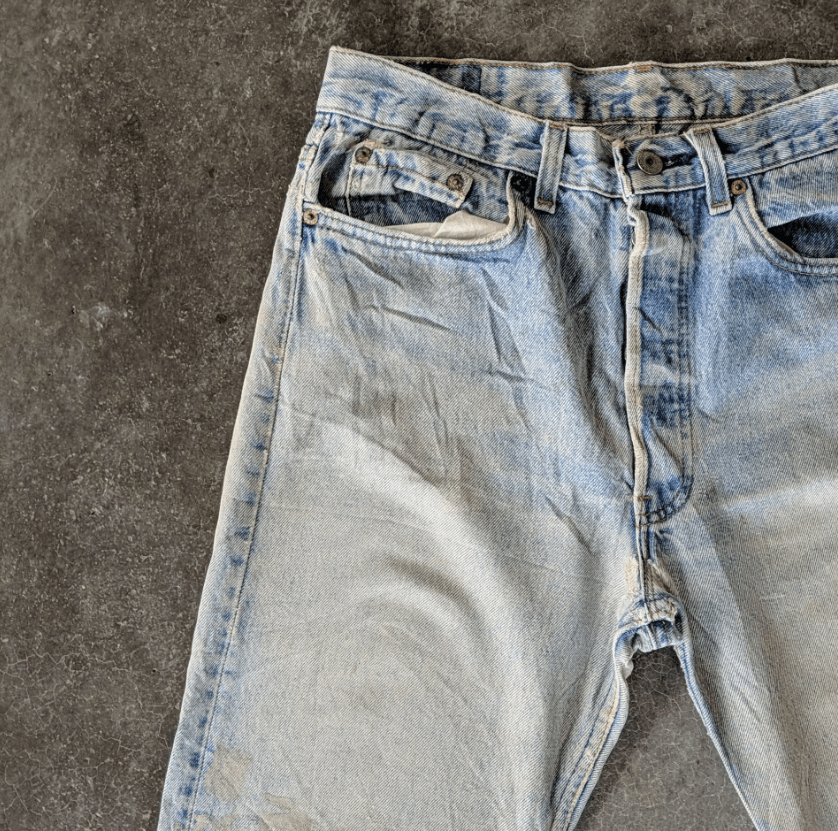 Jean × Levi's × Vintage Rusty Levi's Lightwash Faded Distressed Denim ...