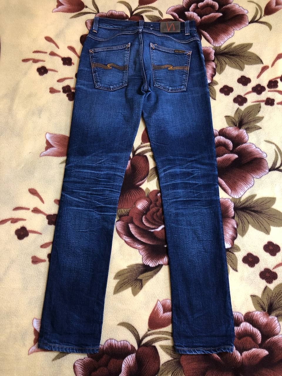 Nudie Jeans NUDIE Denim AVERAGE JOE Blue Wash Straight Leg Jeans | Grailed