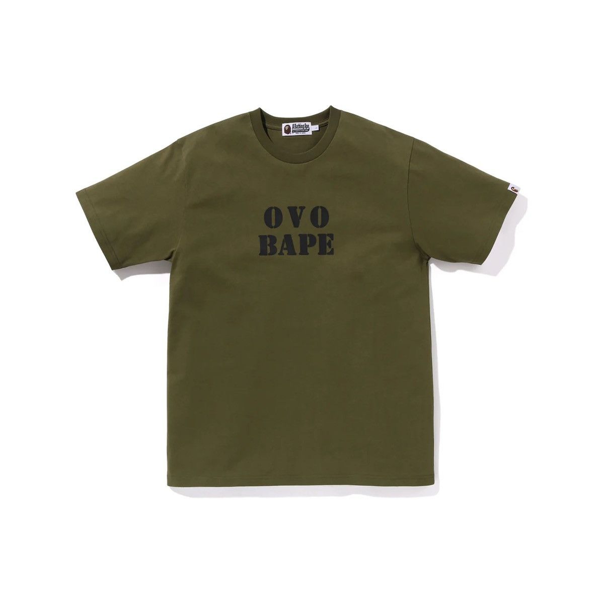 Bape BAPE x OVO Stencil Logo Tee Olivedrab | Grailed