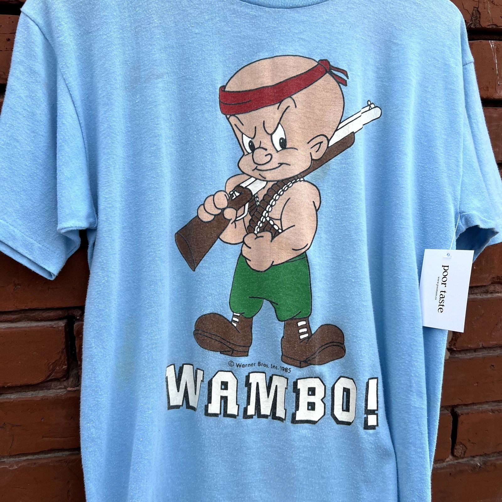 Other Vintage 1985 Single Stitch Elmer Fudd Wambo T Shirt | Grailed