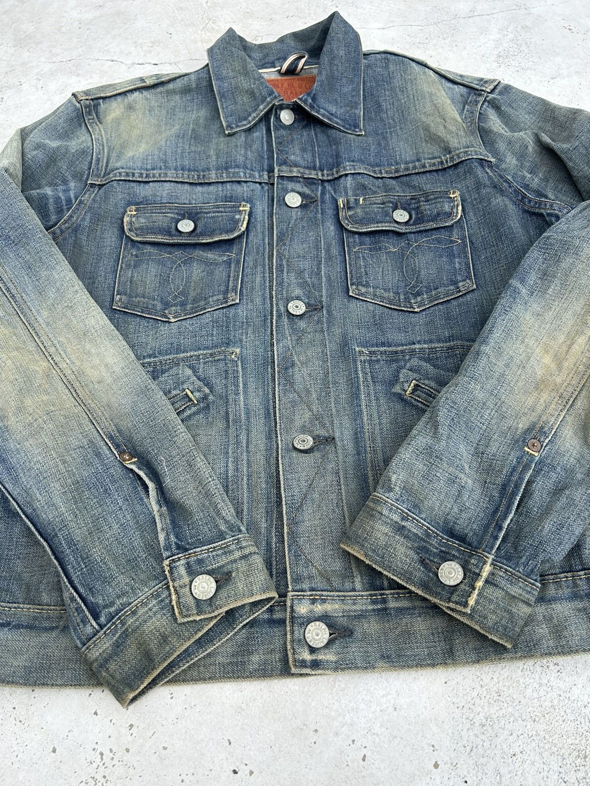 Denim Jacket × RRL Ralph Lauren RRL RALPH LAUREN ROPER TYPE II SELVEDGE ...