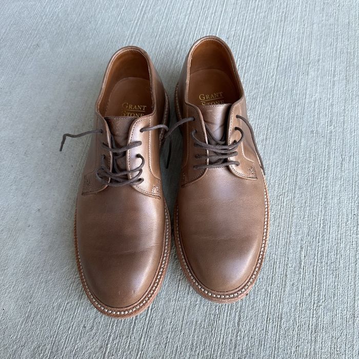 Grant Stone Plain Toe Blucher in Dune Chromexcel | Grailed
