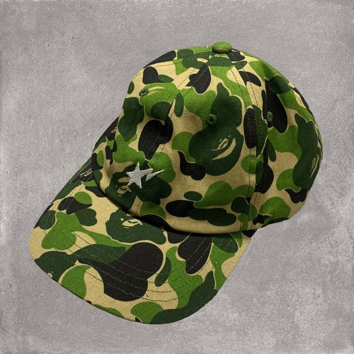 Bape Bape Cap Green ABC Camo BapeSta Panel Hat 2019 | Grailed