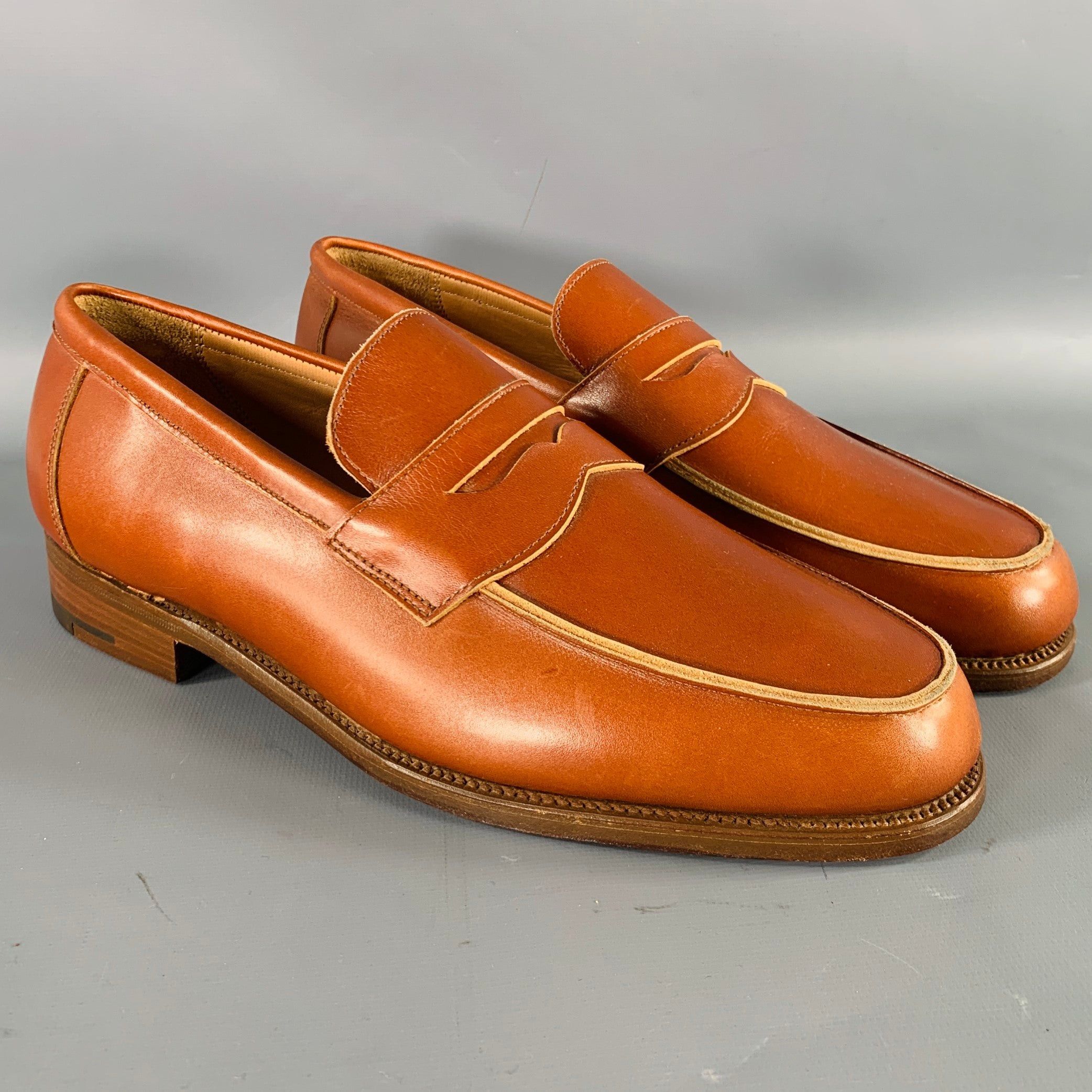 Trickers Chicago Brown Tan Leather Penny Loafers | Grailed
