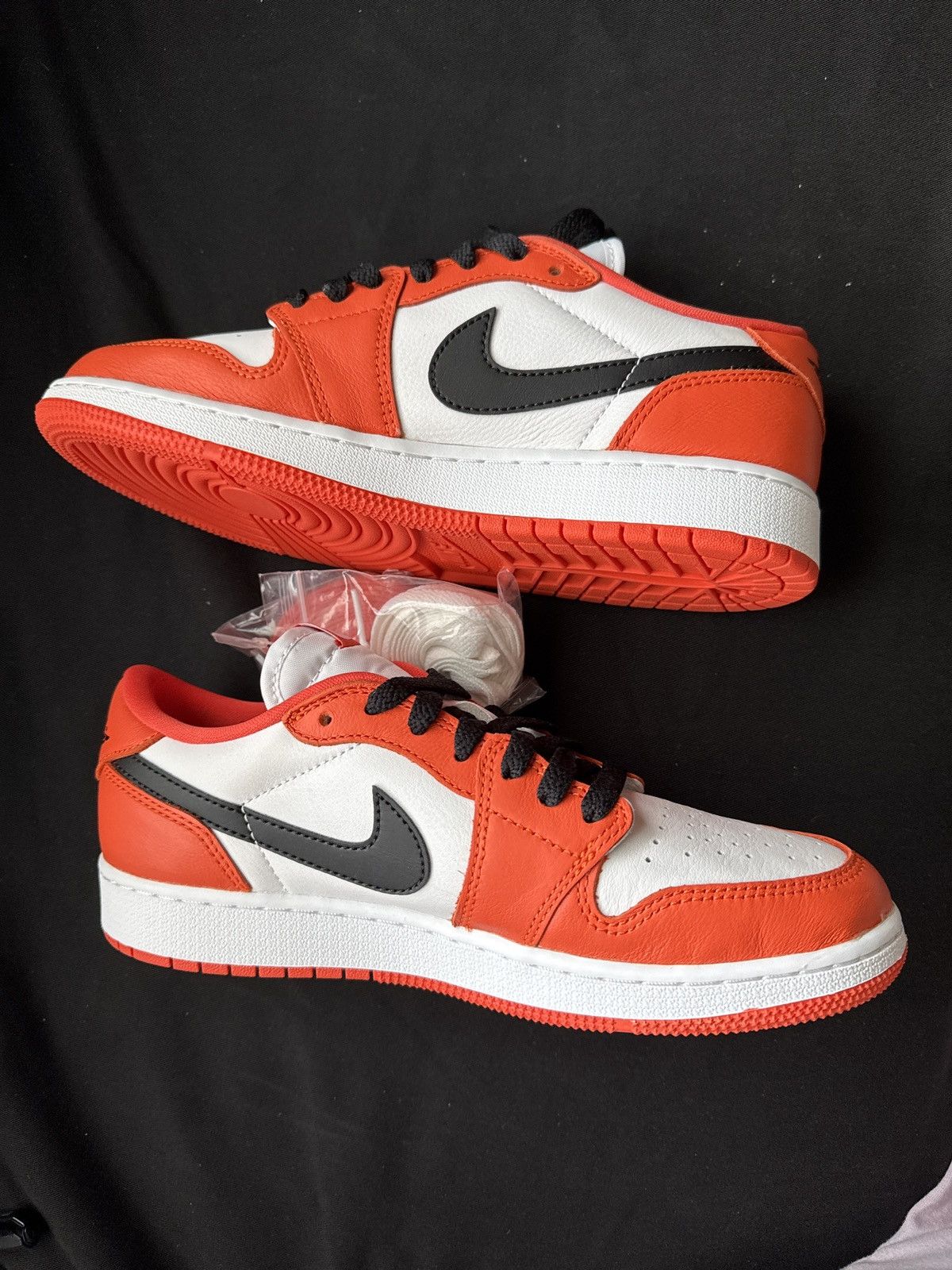 Nike Air Jordan 1 Low OG Starfish Black/White | Grailed