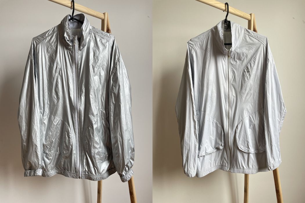 Adidas Adidas Vintage 00's Reversible Silver Shell Techfit Jacket | Grailed
