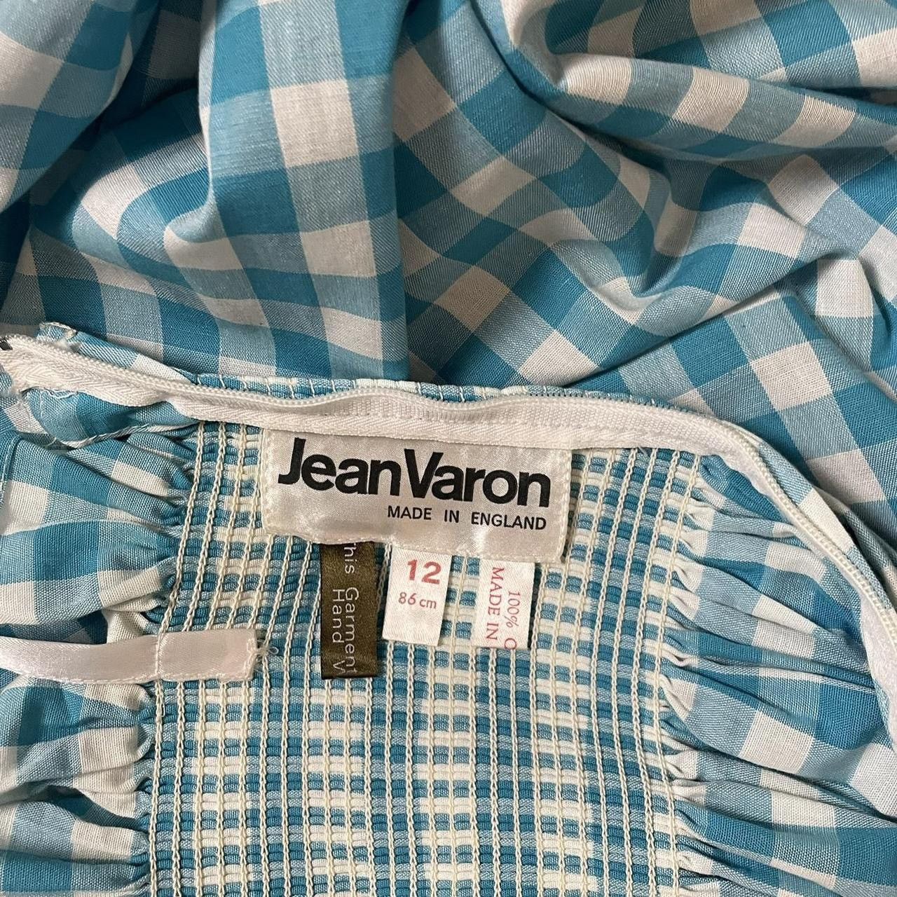 Vintage Jean Varon Vintage 1970s Cotton Gingham Maxi Dress & Scarf ...