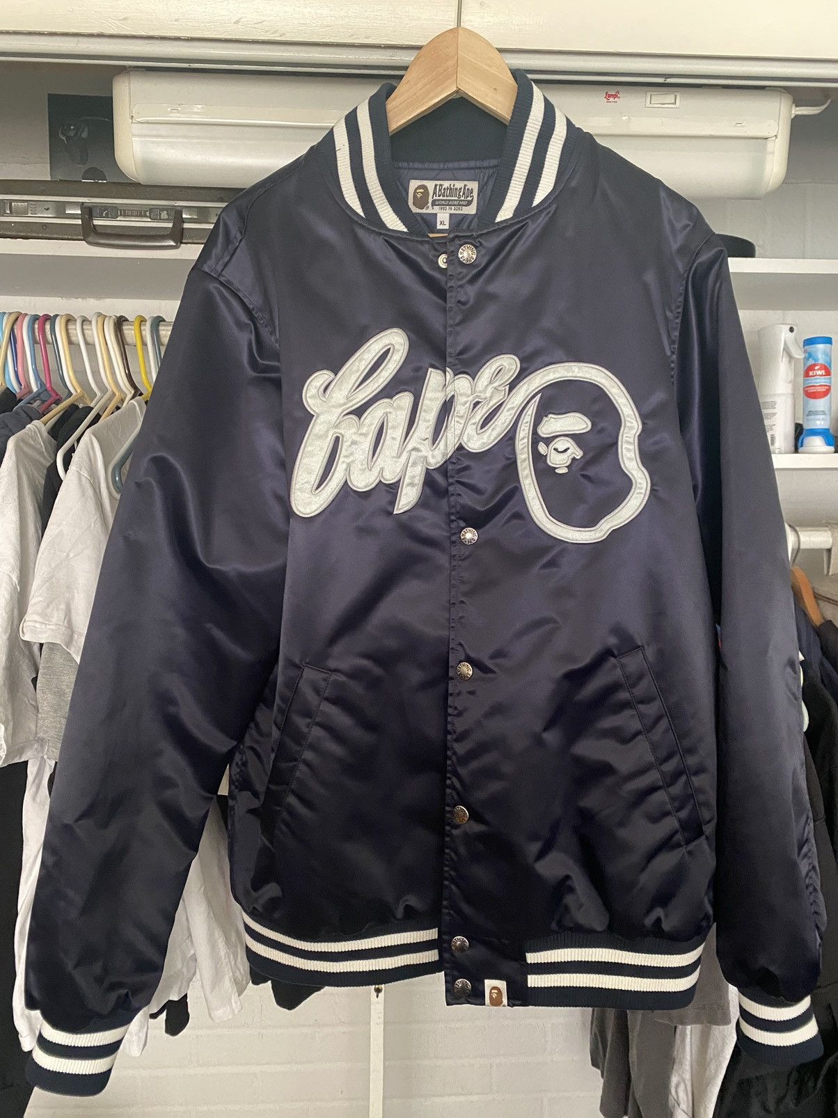 Bape Baseball Jacket | Grailed