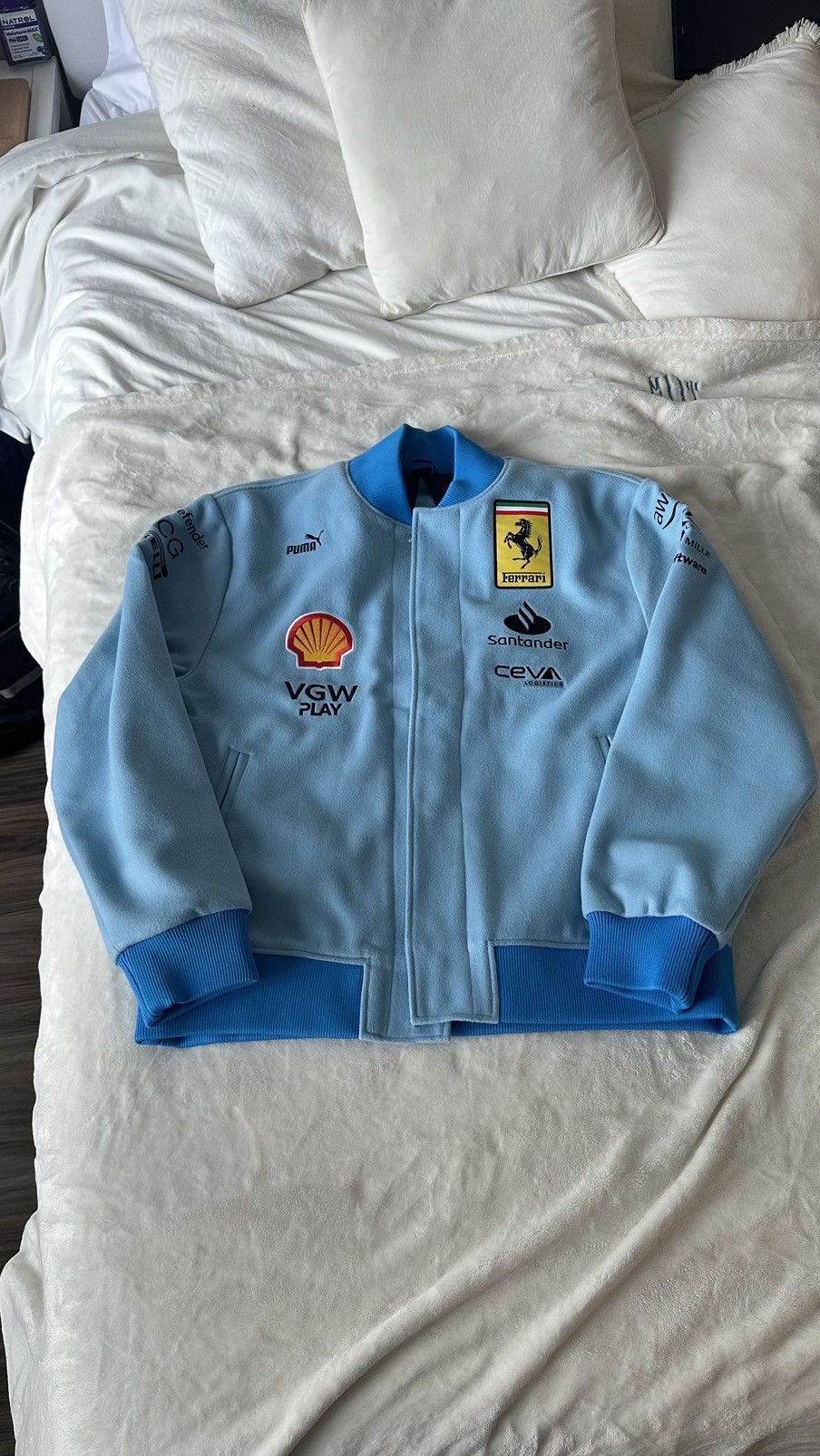Ferrari × Puma Scuderia Ferrari Miami GP 2024 Varsity Jacket | Grailed