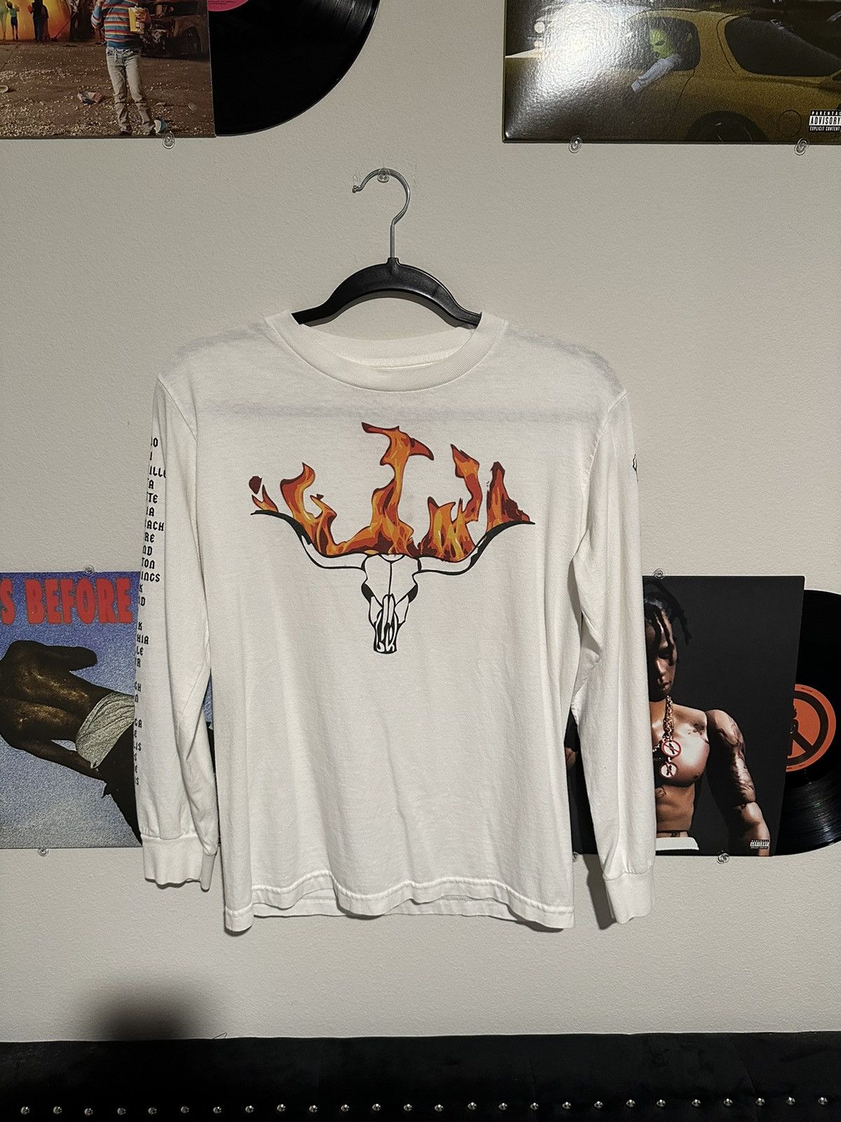 Travis Scott RARE Travis Scott 2014 Never Sober Tour Longhorn L/S | Grailed