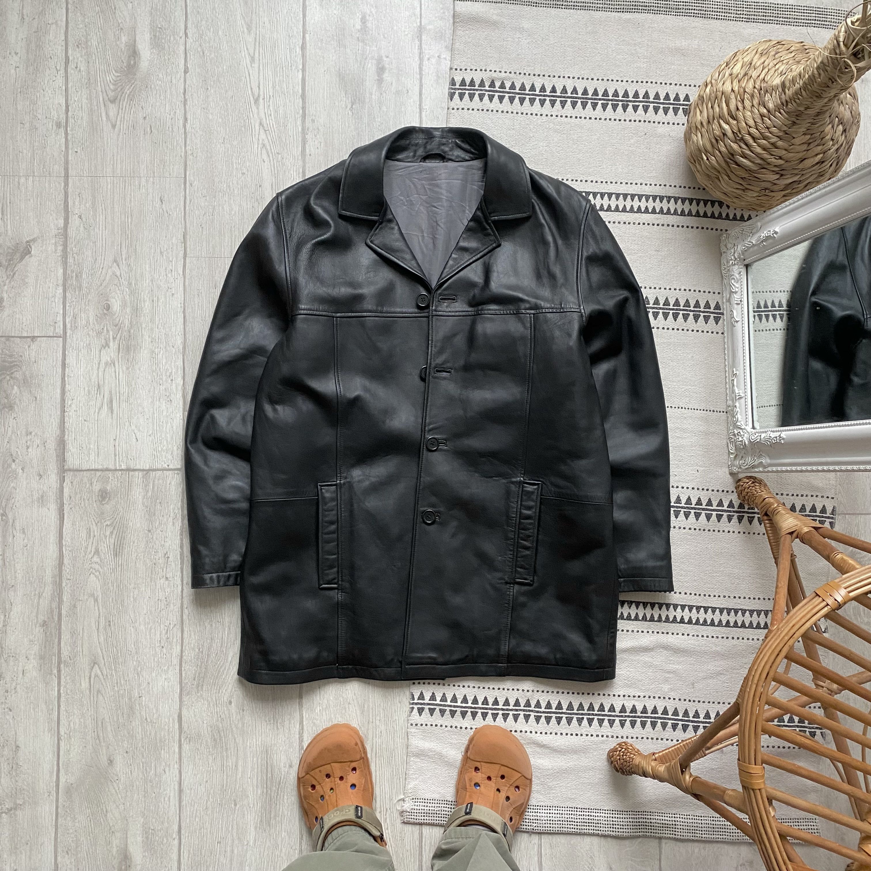 American Classics × Leather Jacket × Vintage 🔥 Vintage 90s Leather ...