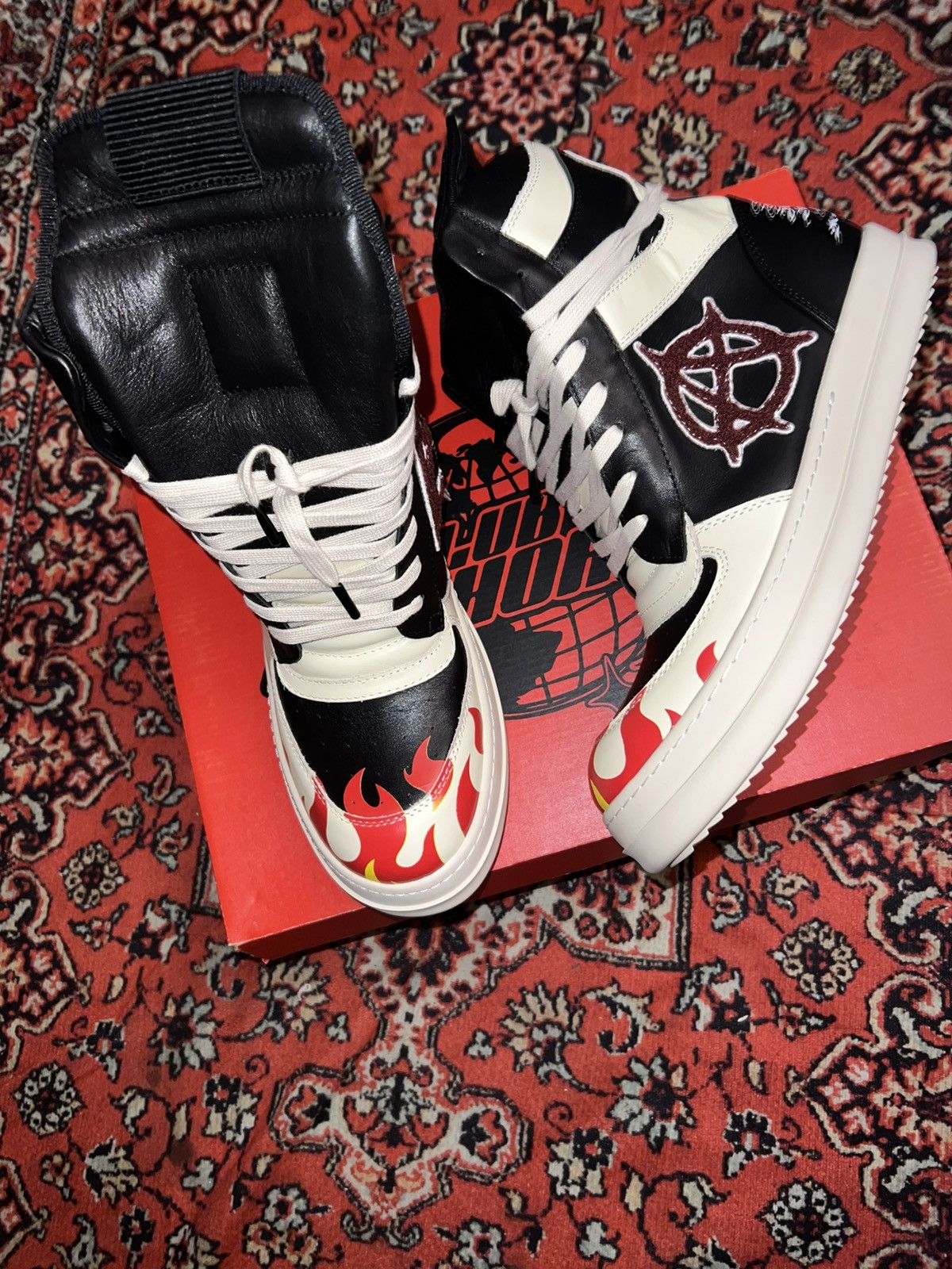 Japanese Brand Euphoria Air Anarchy Dunks inspired by rick owens | Grailed