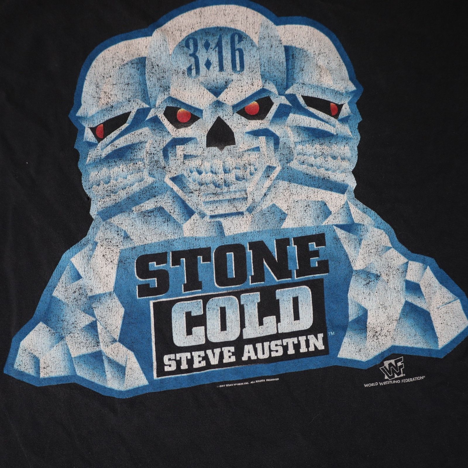 Vintage × WWF Vintage WWF Stone Cold Steve Austin 3:16 Graphic T Shirt ...