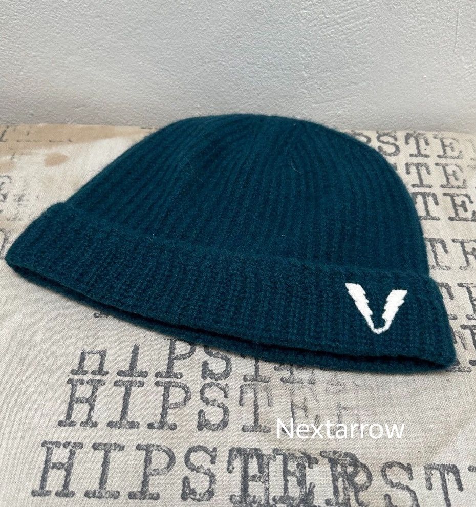 Visvim Visvim V-shaped logo wool peacock blue green c2412-Nextarrow ...