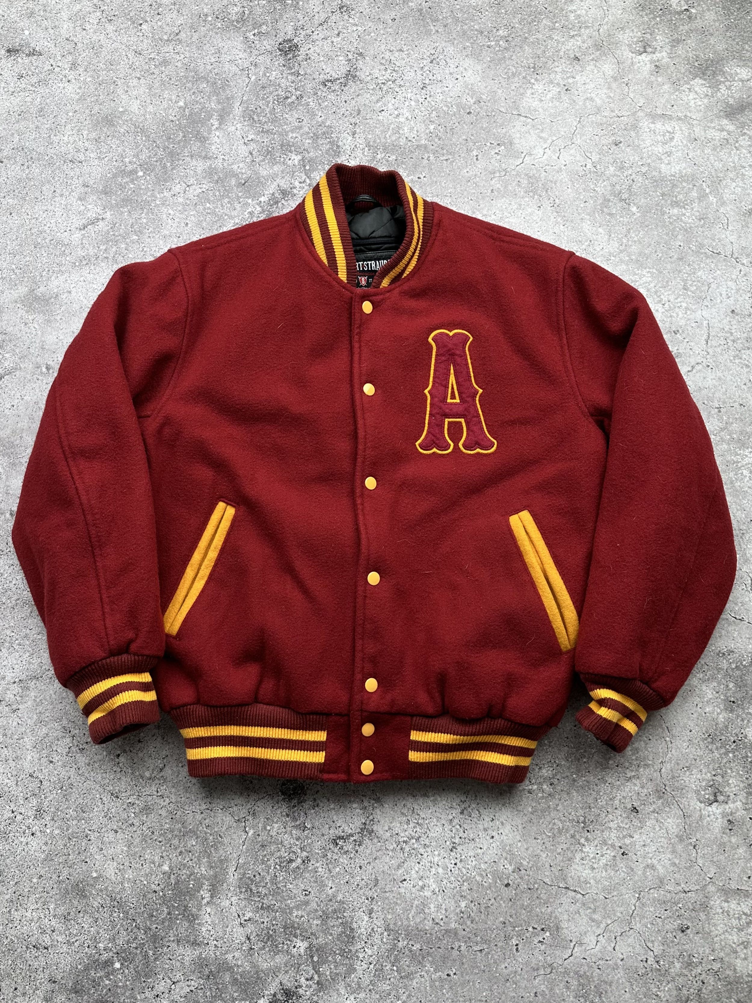 American College × Made In Usa × Varsity Jacket Vintage Varsity Bomber ...