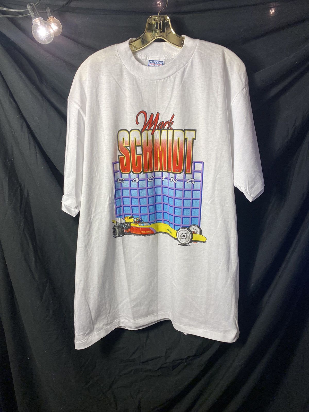 All Sport Vintage 90s Mark Schmidt Super Comp Racing Graphic Tee | Grailed