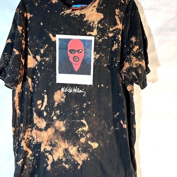 Custom Keith Haring X Shoe Palace Tee Shirt Acid Wash Size Large St ...