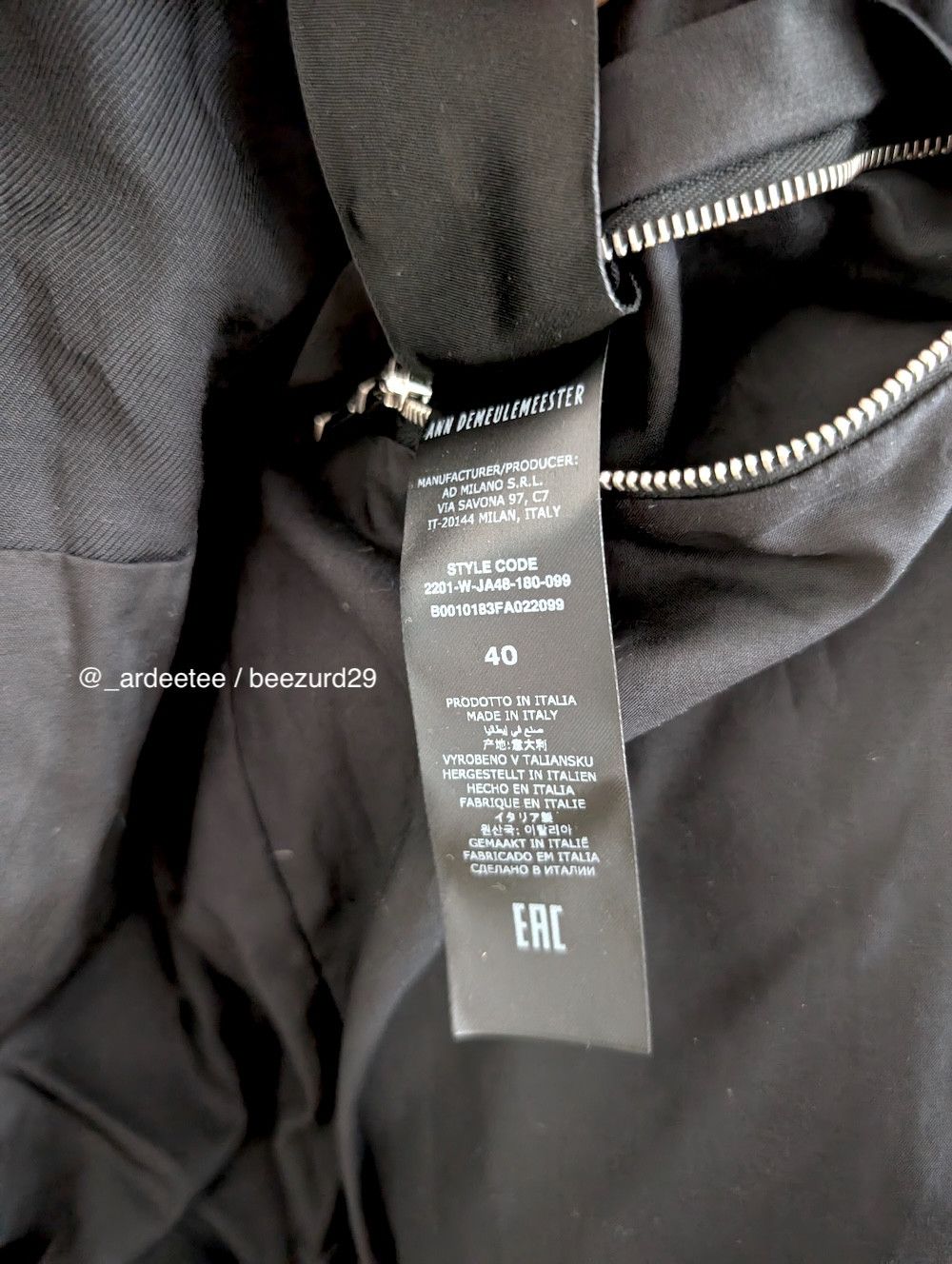 Ann Demeulemeester *NEW* BARBARA BOMBER FLIGHT JACKET $2000 | Grailed