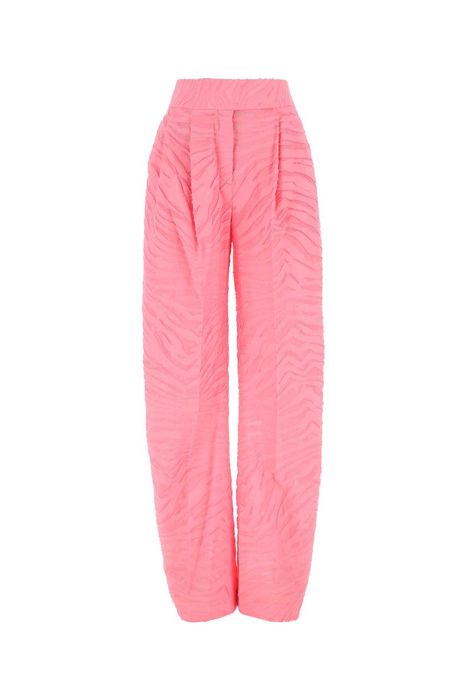 The Attico Pink Cotton Blend Wide-Leg Gary Pant | Grailed