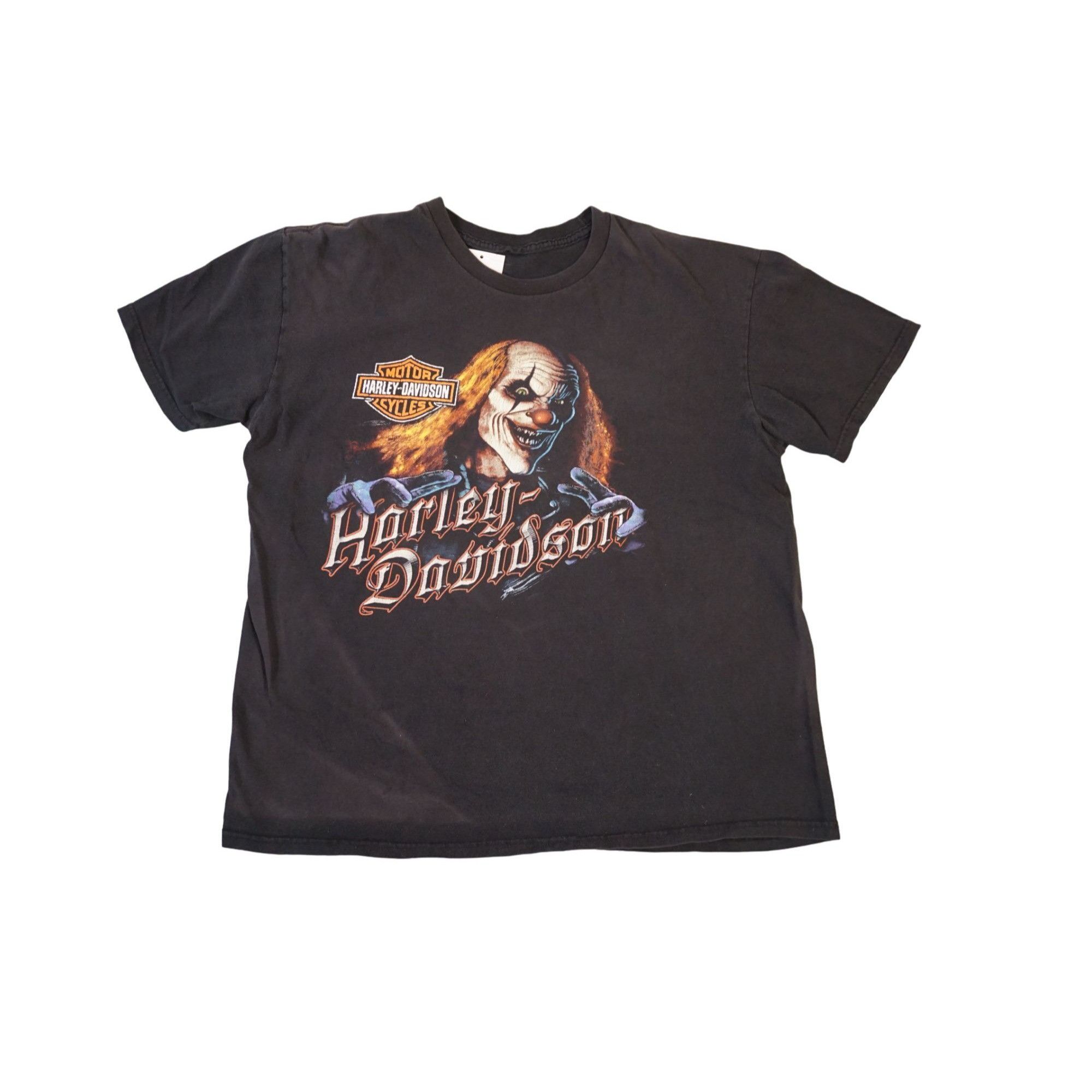 Harley Davidson Vintage 90s Harley Davidson Clown Tee Shirt Black Size XL Me | Grailed