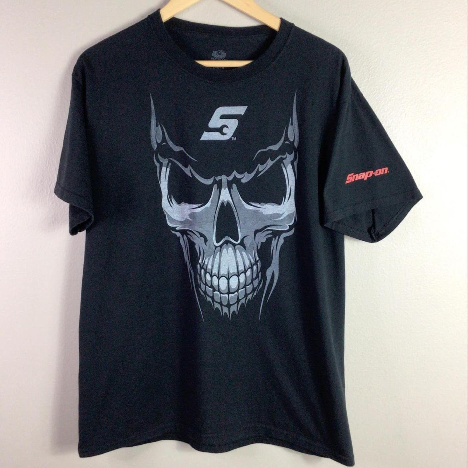Fruit Of The Loom HOT Snap-On Tools Skull Snap On Shirt Black Large ...