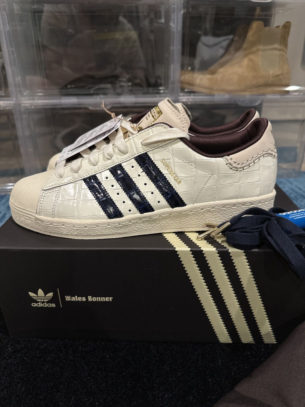 Adidas × Wales Bonner Adidas x Wales Bonner superstar white croc | Grailed