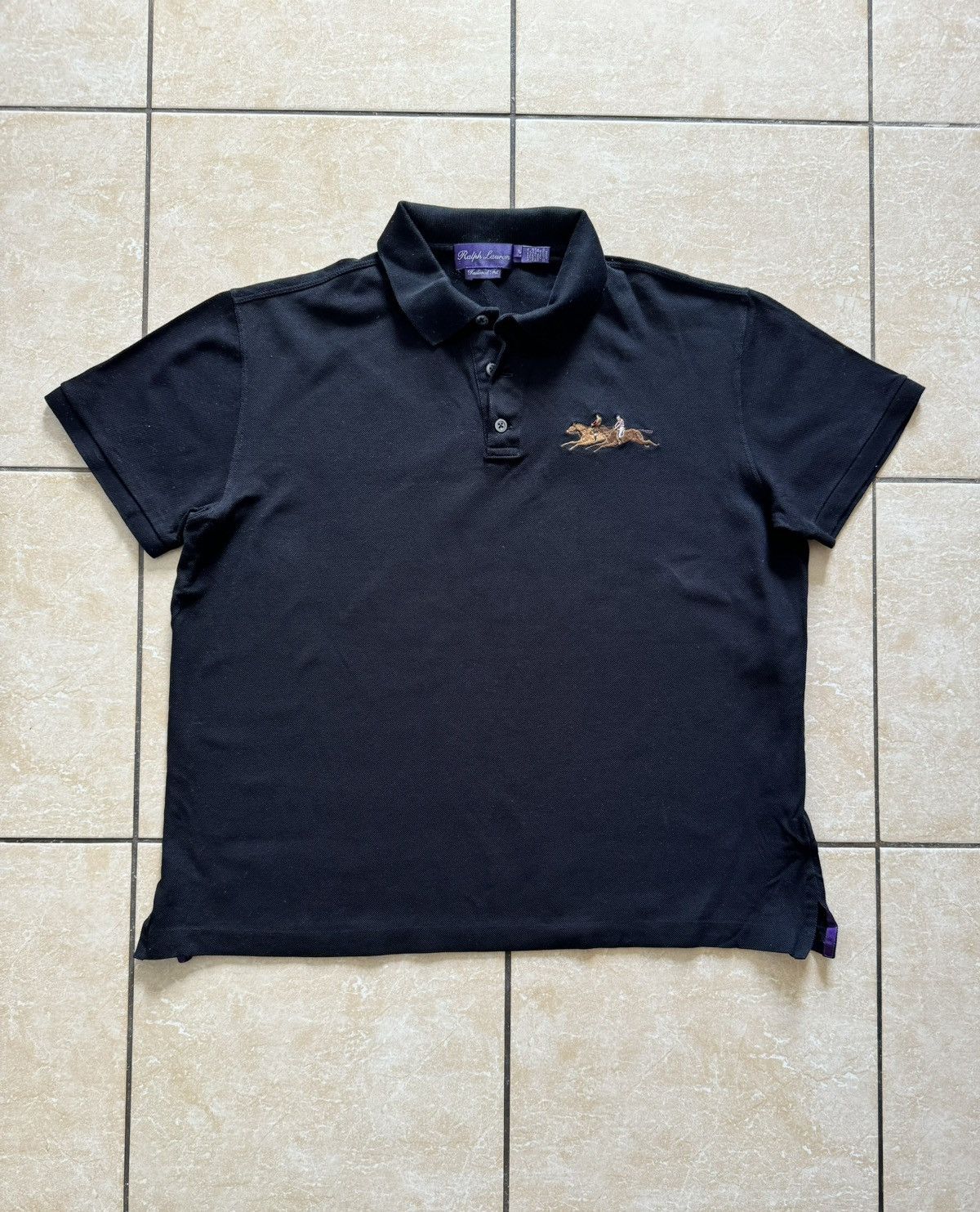 Luxury Vintage Ralph Lauren Purple label polo t-shirt | Grailed