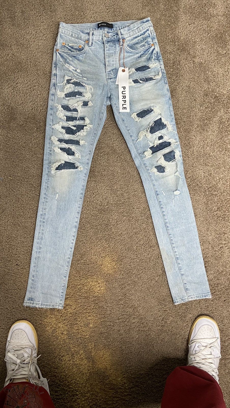 Purple Brand RIPPED DISTRESSED PURPLE JEANS | Grailed