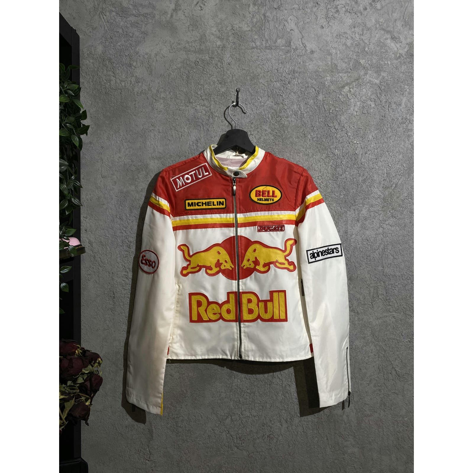Vintage 🐂 VINTAGE RED BULL LEATHER JACKET PARIS LATE 90s Y2K SUMMER ...