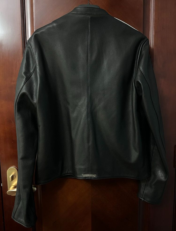 Chrome Hearts CH Biker Leather Jacket | Grailed