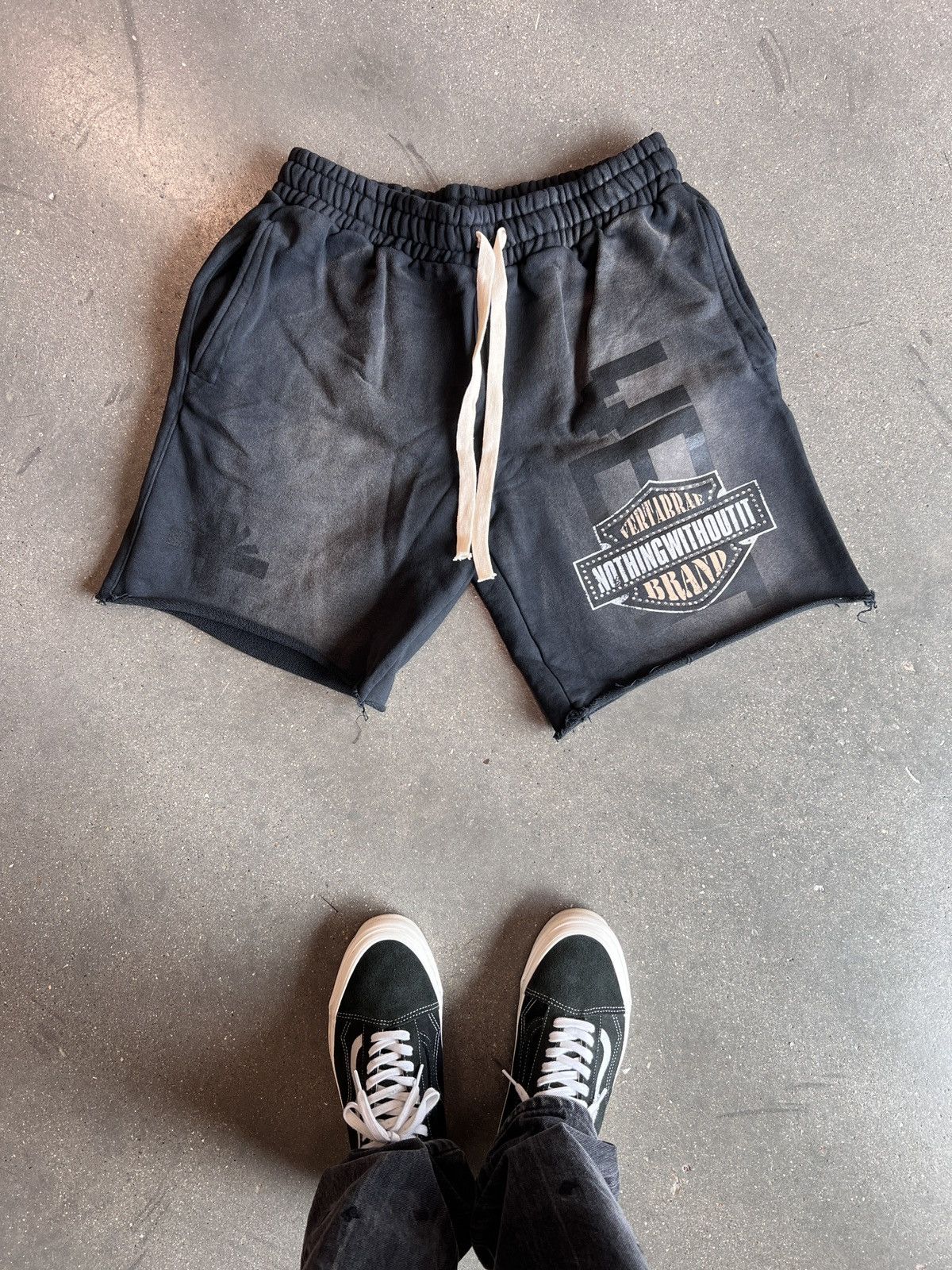 Vertabrae Vertebrae Nothing Without It Shorts Black | Grailed